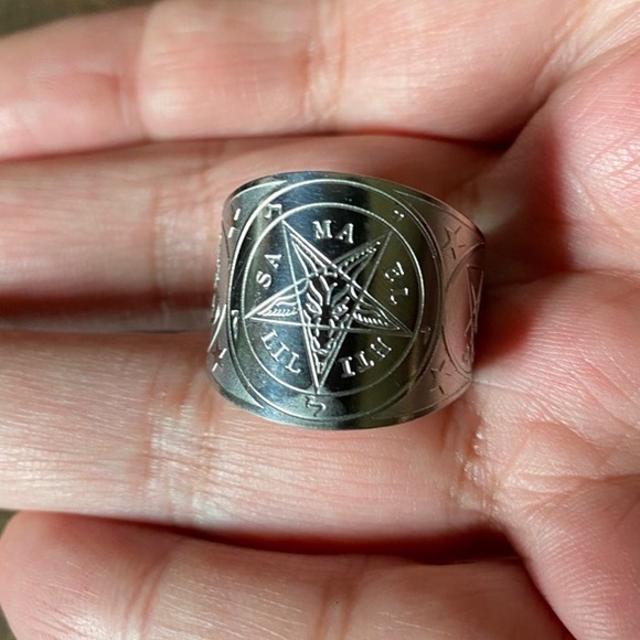Jewelry | Baphomet Samael Lilith Satan Lucifer Sigil Pentagram Jewelry ...